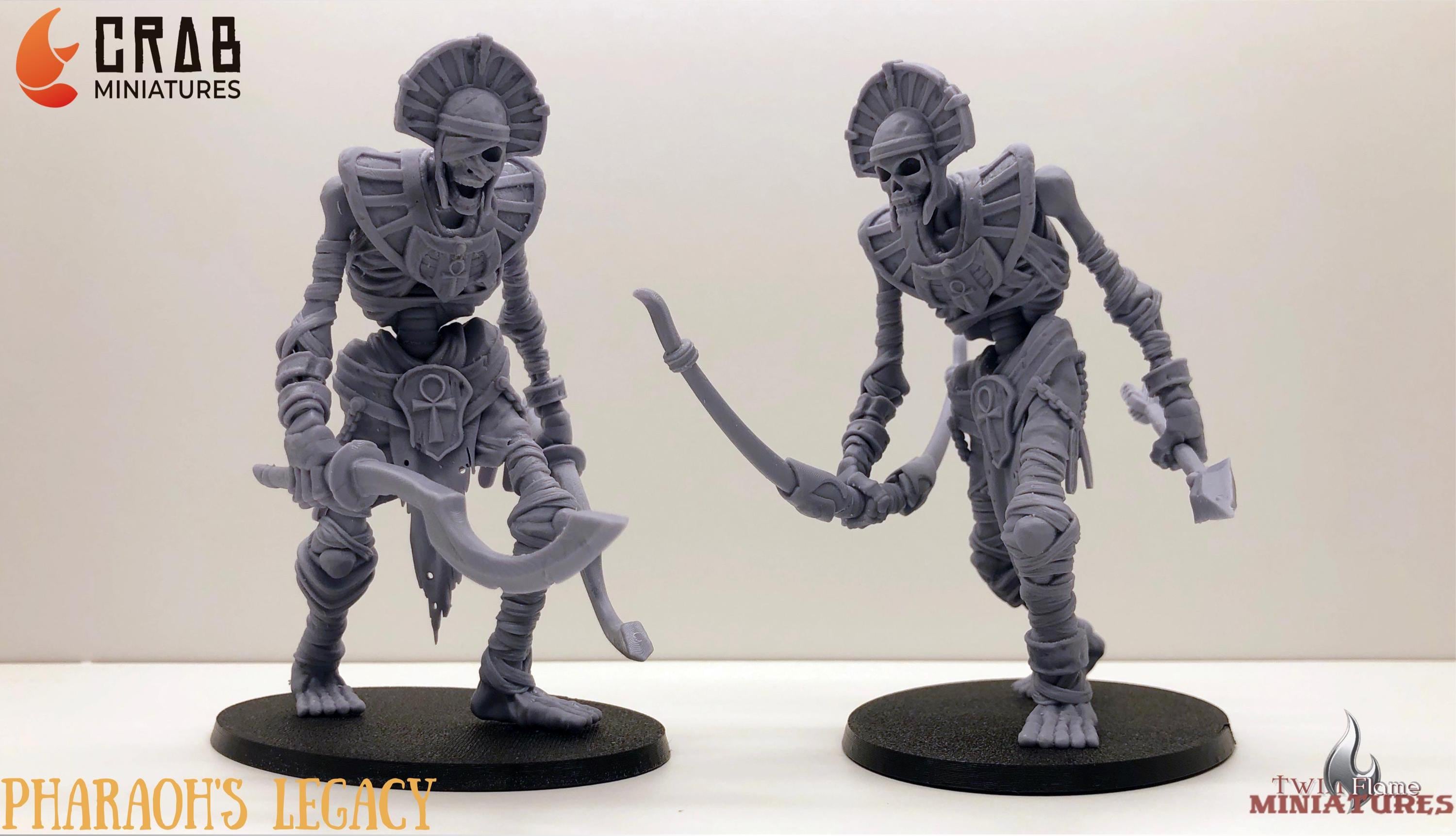 Multi-part Giant Undead Skeleton with Head & Weapon Options – Twin ...