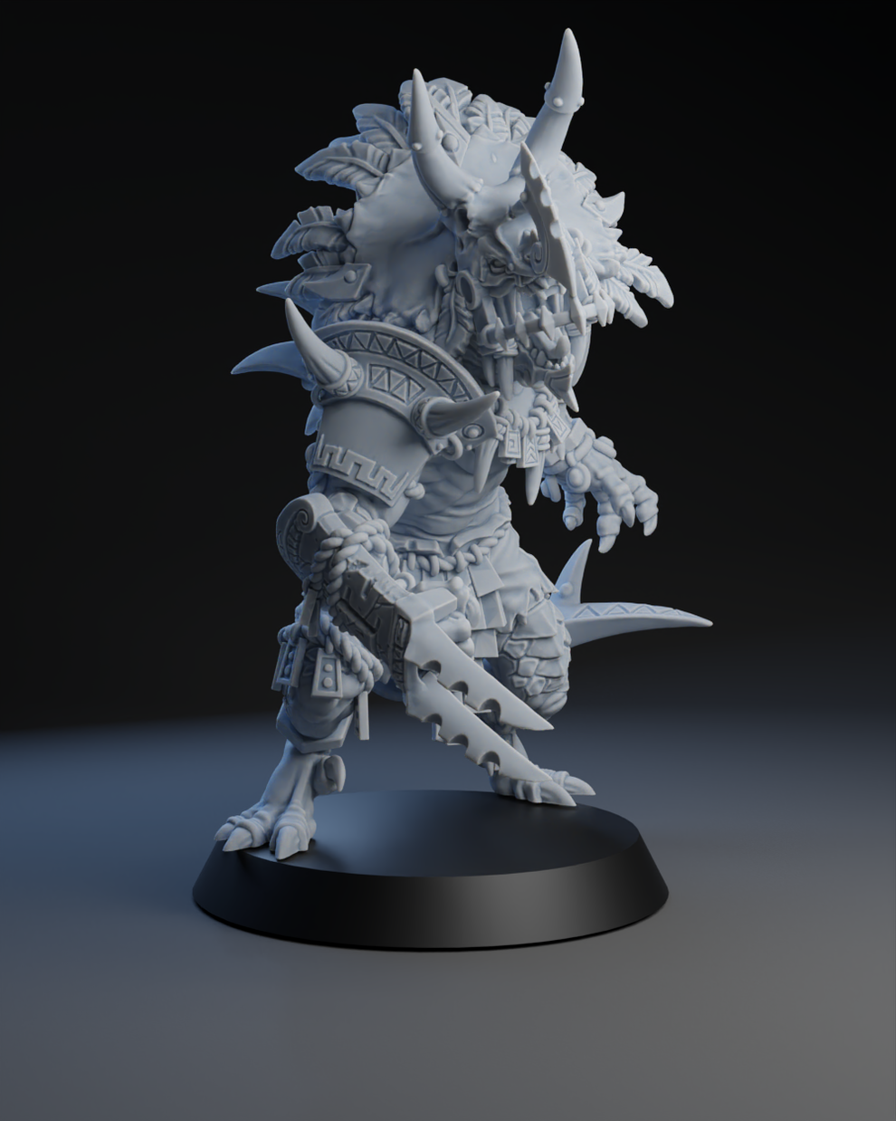Fantasy Football Lizard Star Player – Twin Flame Miniatures